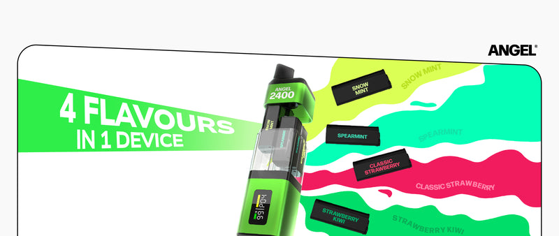 Angel® 2400 | 4in1 Rechargeable Pod Kit | Vapes Bars®