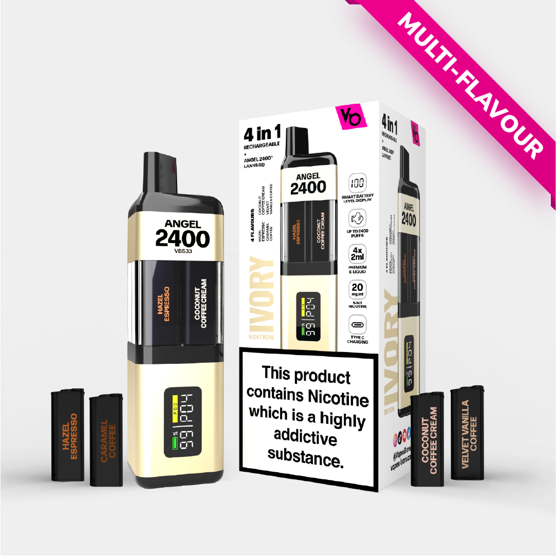 Angel® 2400 Ivory Edition | 4in1 Kit | Vapes Bars®