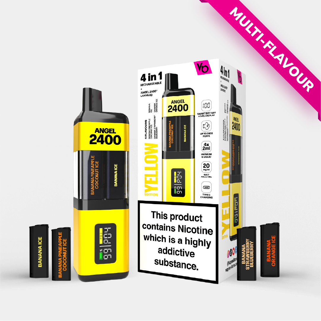 Angel® 2400 Yellow Edition 4in1 Kit | Vapes Bars®