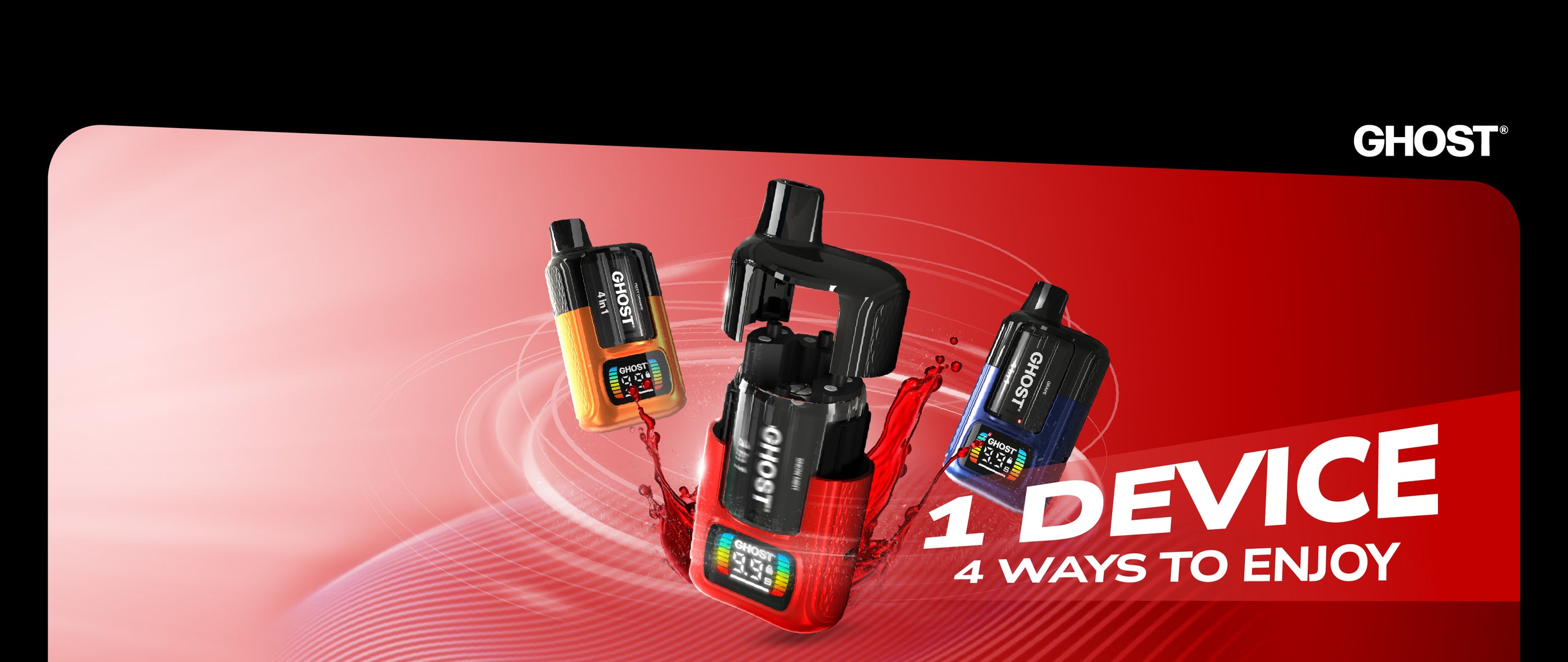 Ghost 4in1 Rechargeable Vapes | Ghost Vapes – Vapes Bars®
