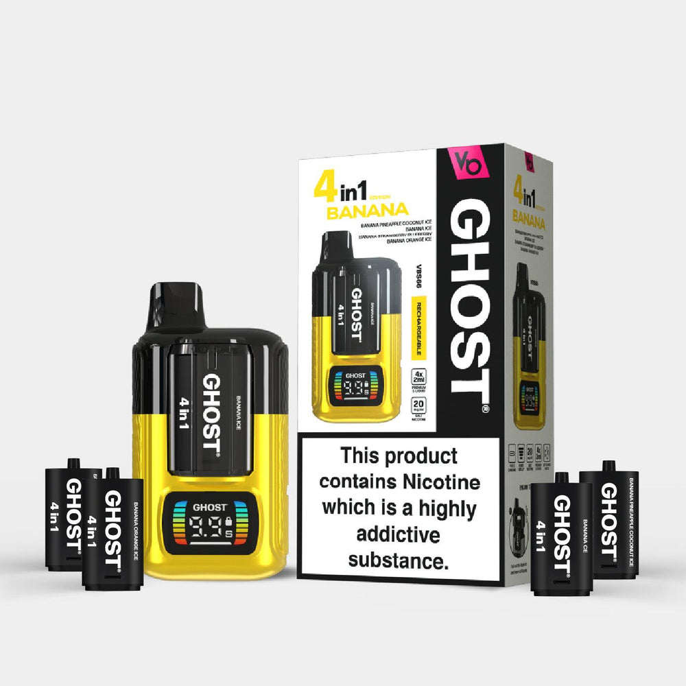 Banana Edition | Ghost 2400 Rechargeable 4 Flavours in 1 Vape – Vapes Bars®