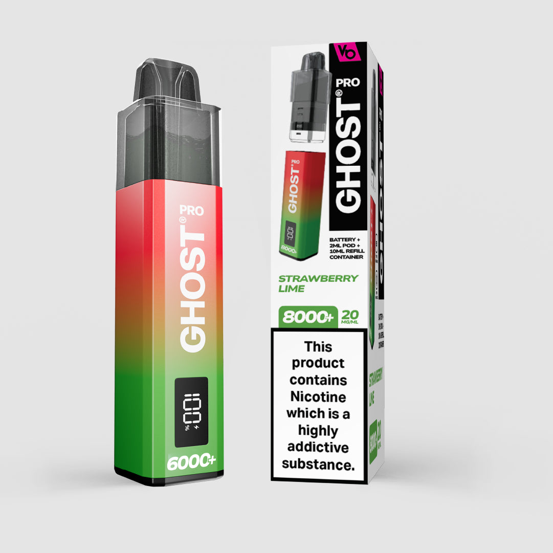 Ghost® Pro 8000+ Strawberry Lime Pod System | Vapes Bars®