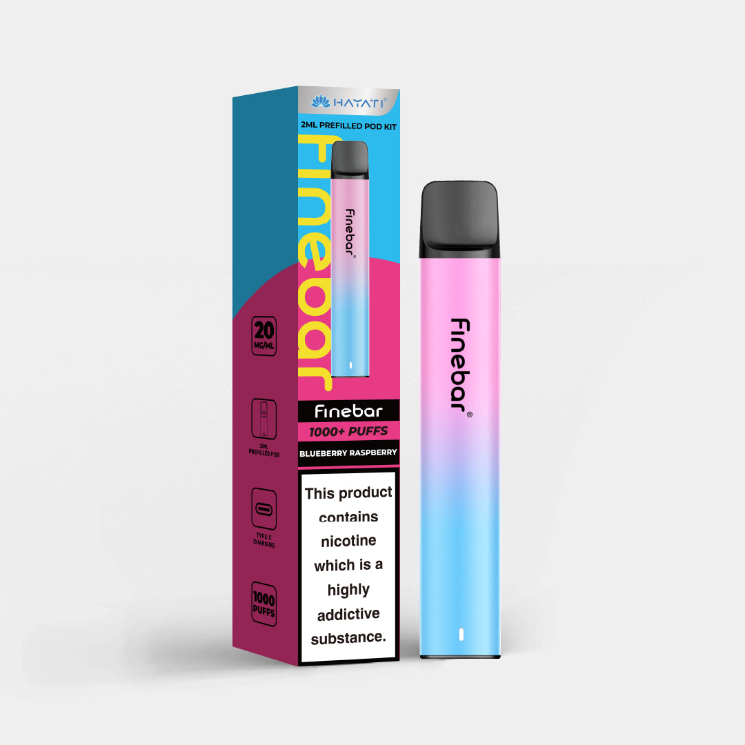 Finebar® Blueberry Raspberry 2mL Prefilled Pod System | Vapes Bars® UK