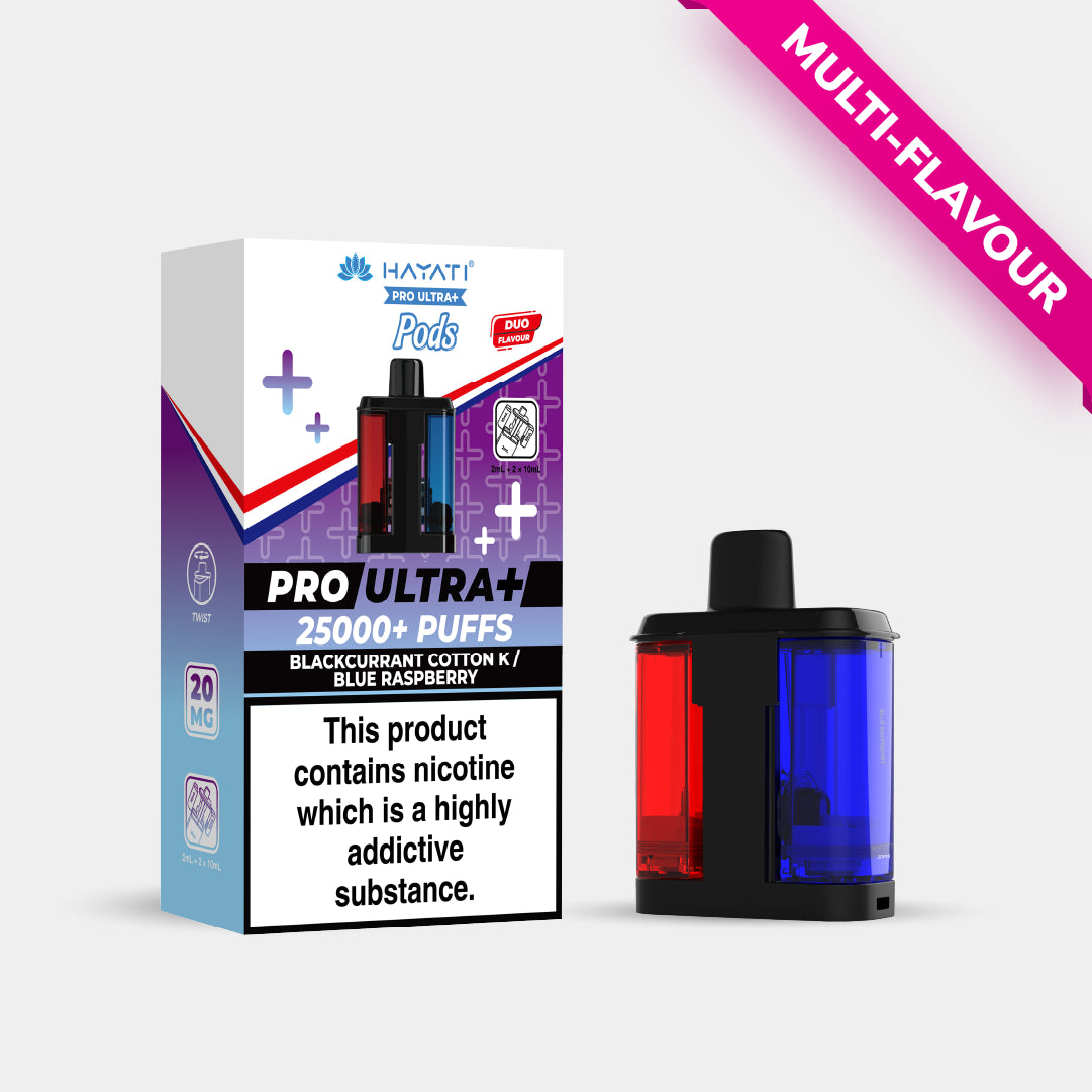 Blackcurrant Cotton K | Blue Raspberry | Hayati® Pro Ultra+ Pods ...