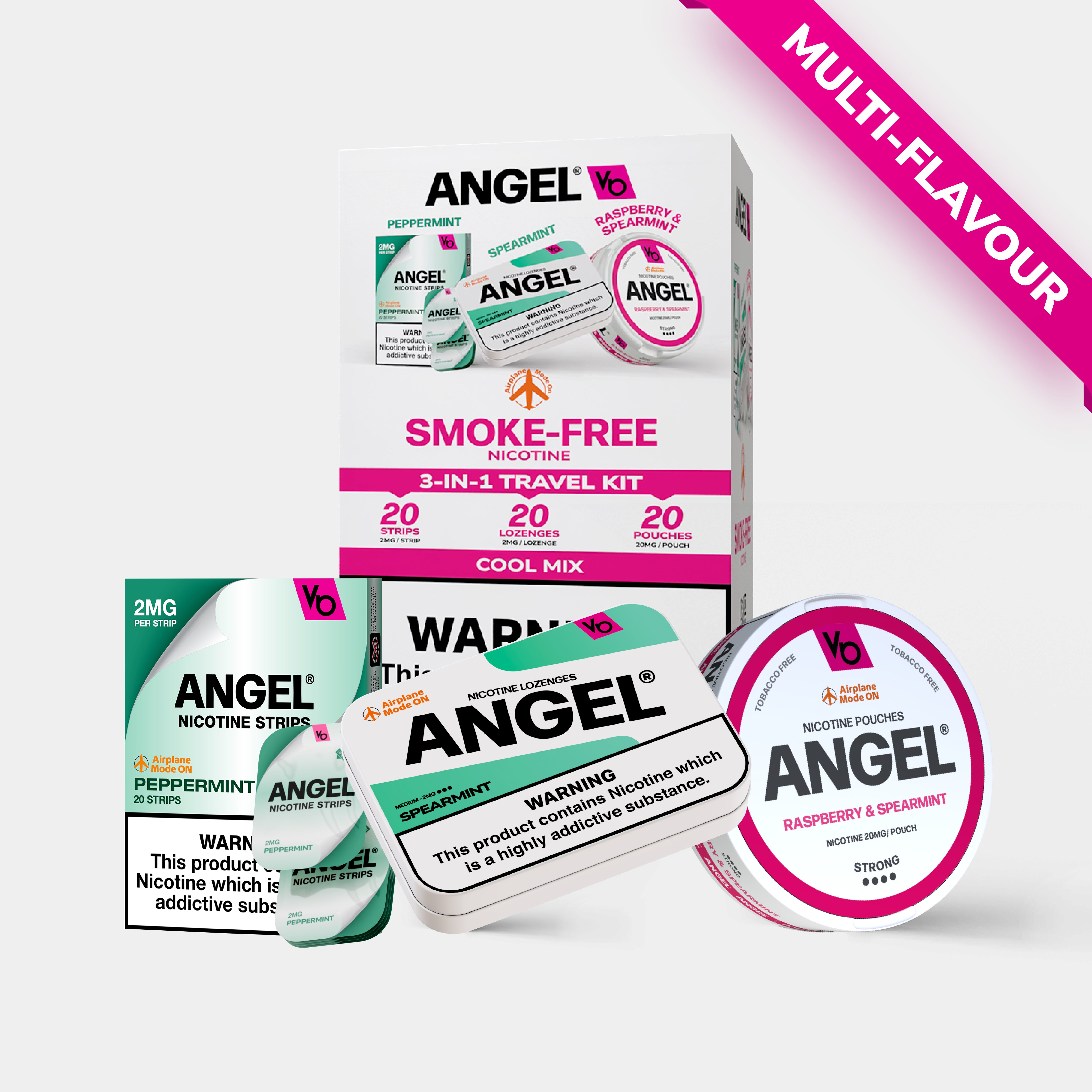Angel® 3-in-1 Travel Kit – Cool Mix | Vapes Bars®